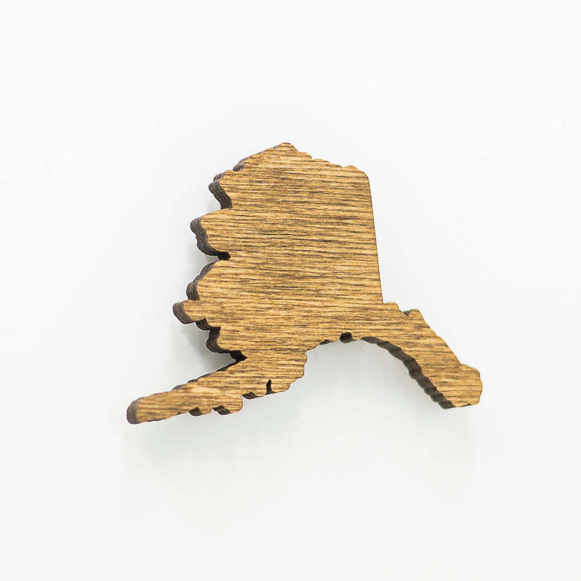 Alaska Wooden Magnet AK State Magnet State of Alaska - Etsy