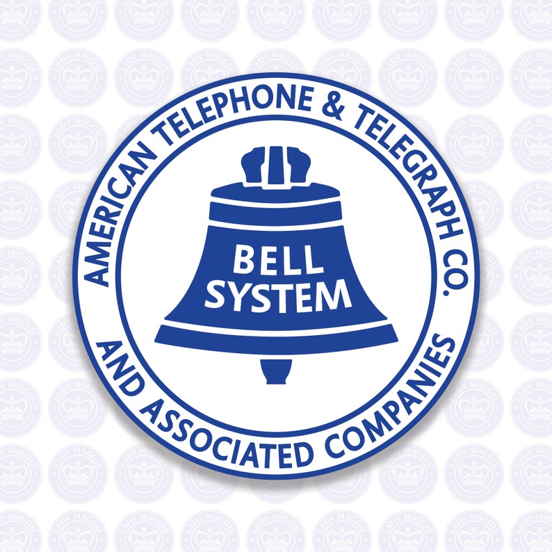 Bell System Vintage Logo Bumper Sticker American Telephone & - Etsy