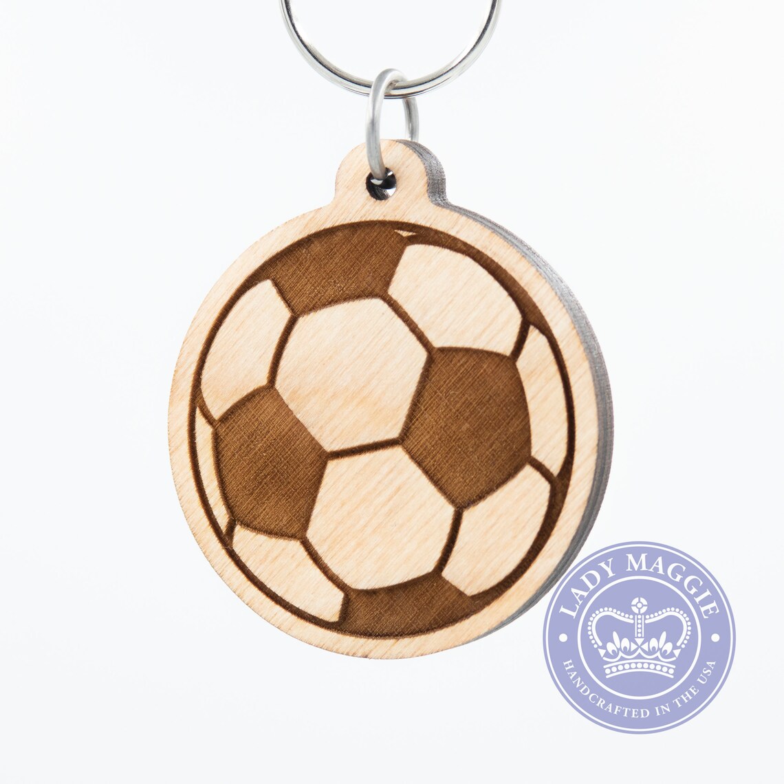Soccer Ball Keychain Soccer Charm Engraved Soccer Ball - Etsy