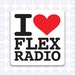 I Love Flexradio Amateur Radio Decal - Bumper Sticker Radio Ham - I ...