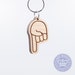 Number One Emoji Keychain Index Finger Pointing up Emoji - Etsy
