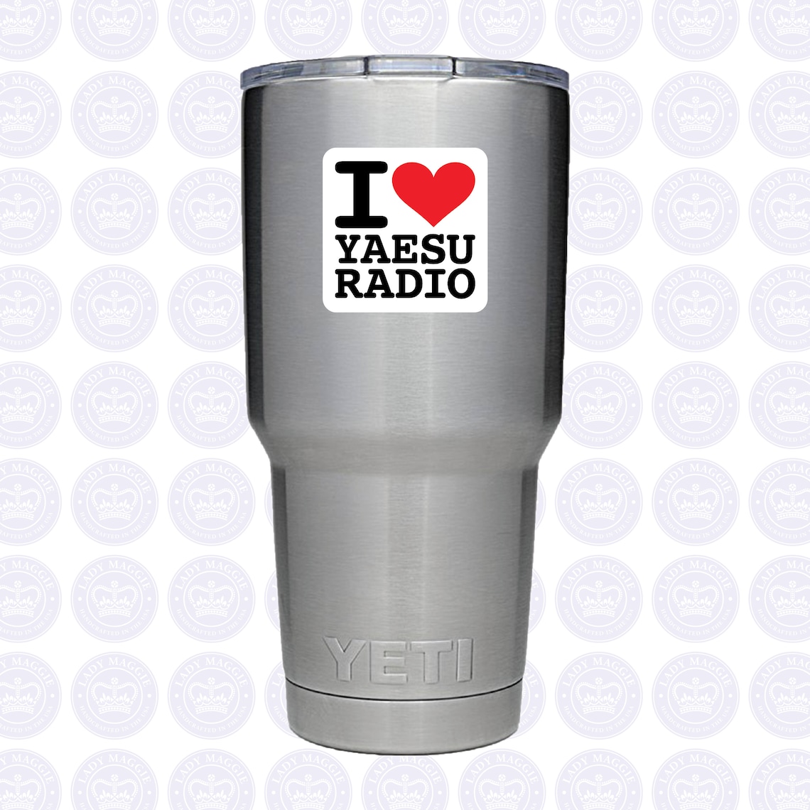 I Love Yaesu Radio Amateur Radio Decal - Bumper Sticker Radio Ham - I ...