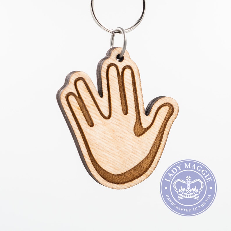 Vulcan Hand Salute Emoji Keychain Star Trek Vulcan Emoji | Etsy
