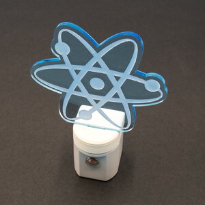 Atom Night Light - Atomic Nightlight - Atomic Particles LED Nightlight ...