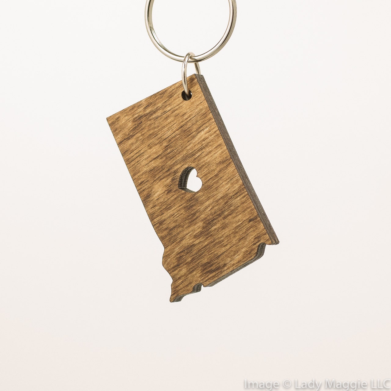 South Dakota Wooden Keychain - SD State Keychain - Wooden South Dakota ...