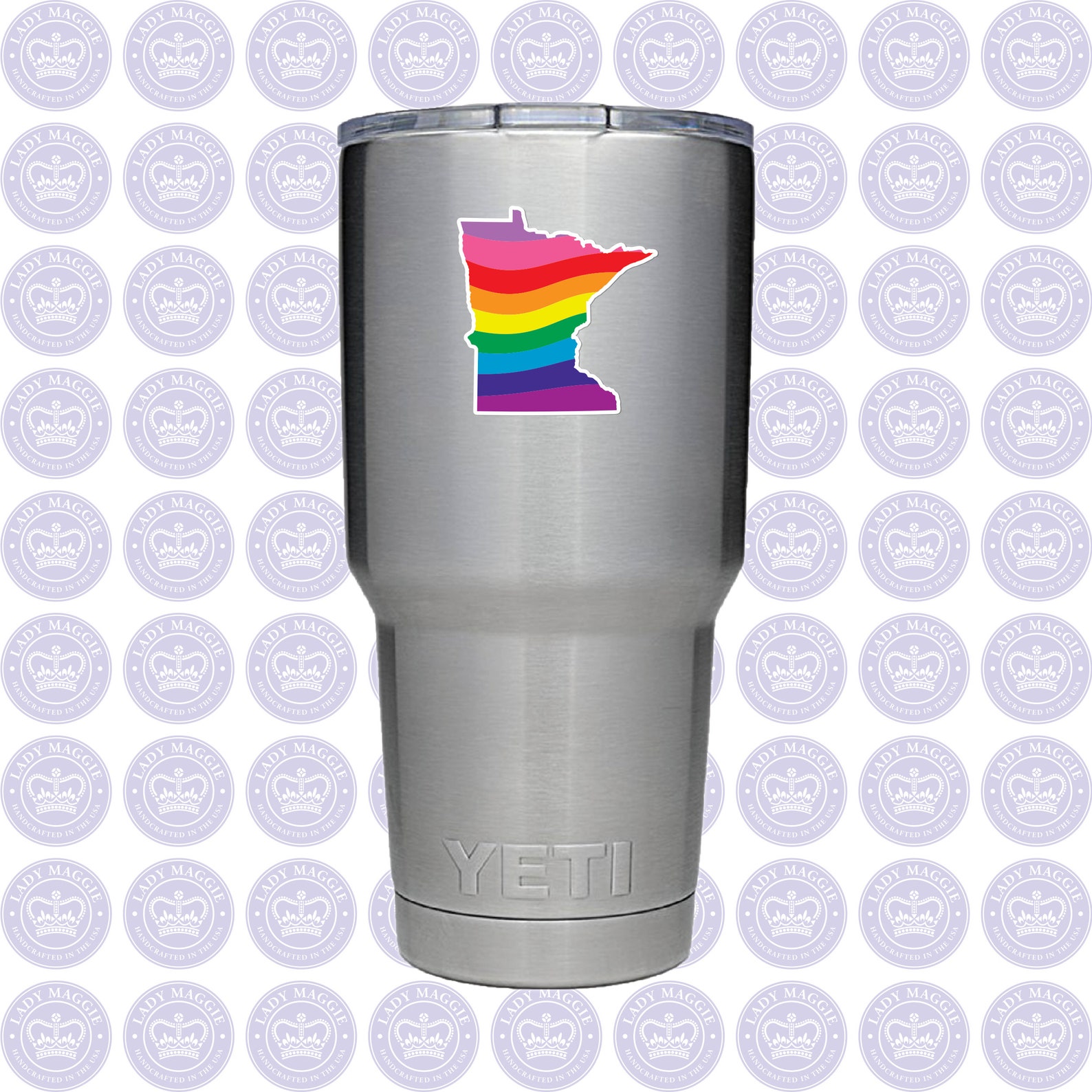 Minnesota Rainbow Flag Decal MN State LGBTQ Decal - Etsy