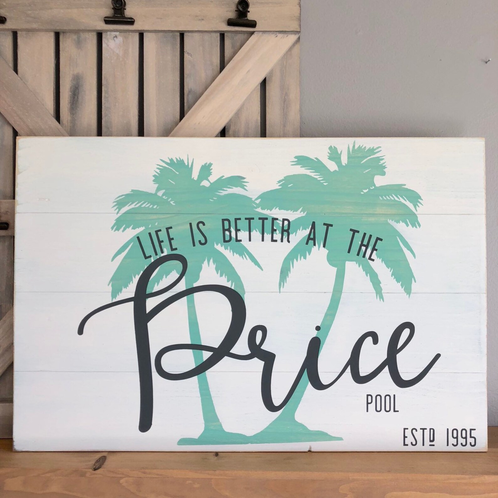 Life is Better at the Pool Sign / Large Custom Pool Sign / - Etsy
