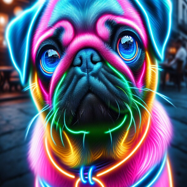 Pug Dog Art - Etsy