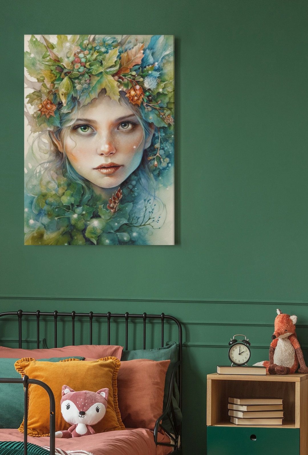 Woodland Fairy Wall Art Enchanted Forest,wall Decor,canvas Print ...