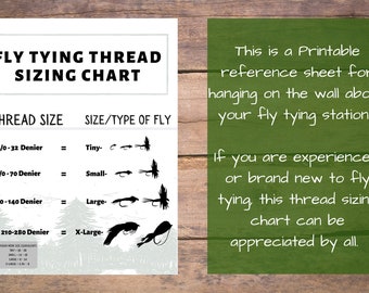 Thread Chart For Tying Flies
