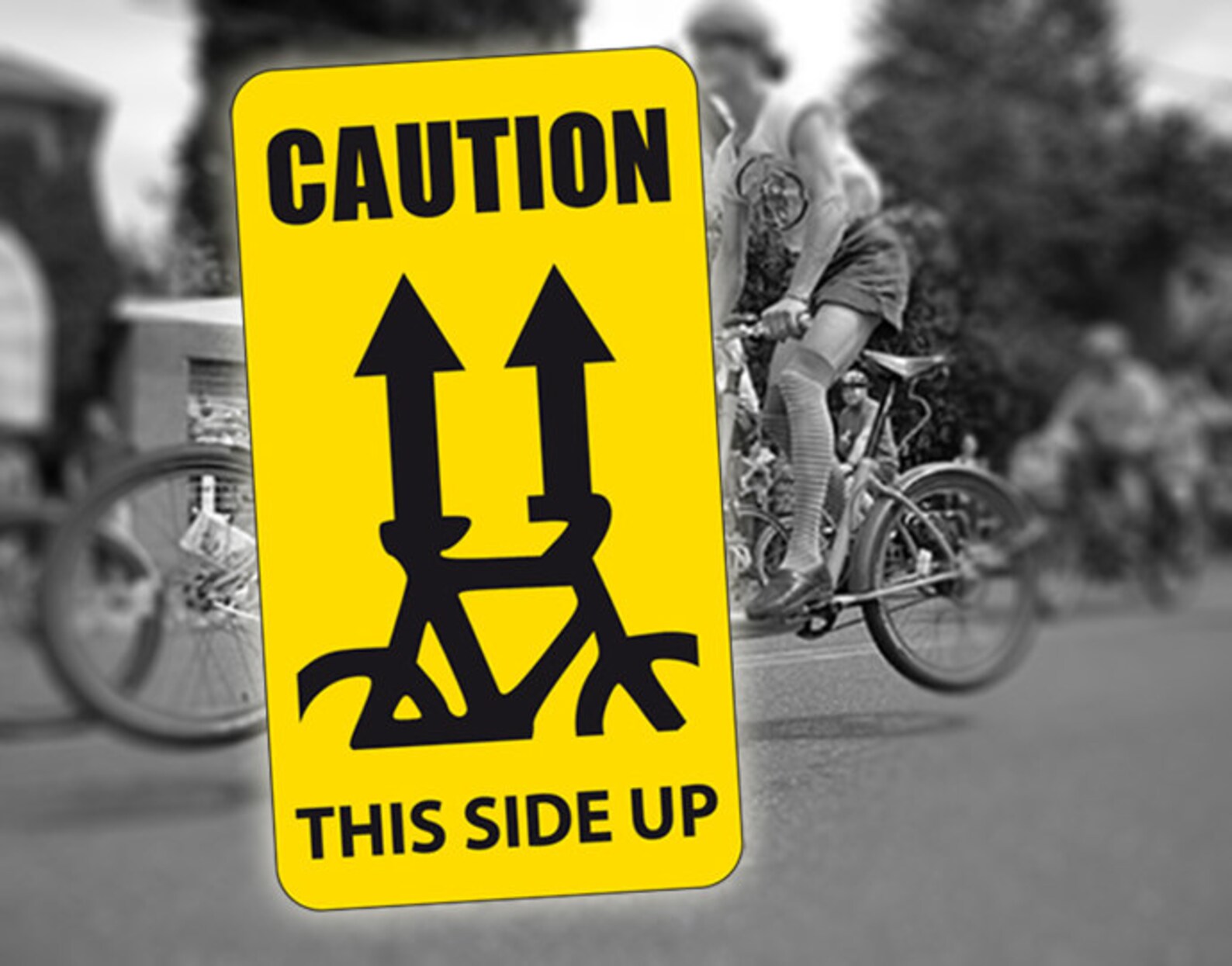 Bicycle Decal-reflective Sticker for Your Bike This Side up - Etsy