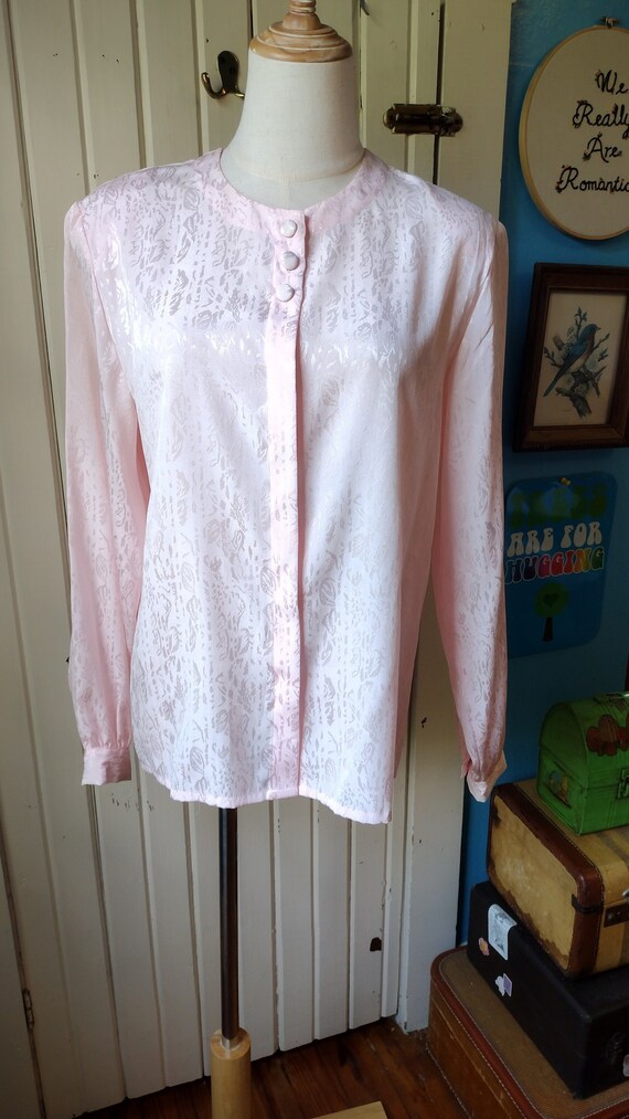 Vintage long blouse pink - Gem