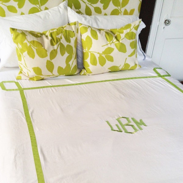 Monogram Bedding - Etsy