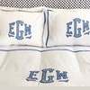 Duvet Georgia Applique Monogram Cotton Bed Cover Personalized Bedding ...