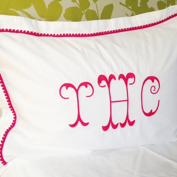 Monogram Pillow - Etsy