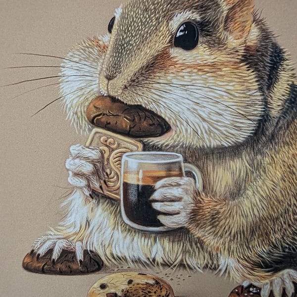Chipmunk Art - Etsy