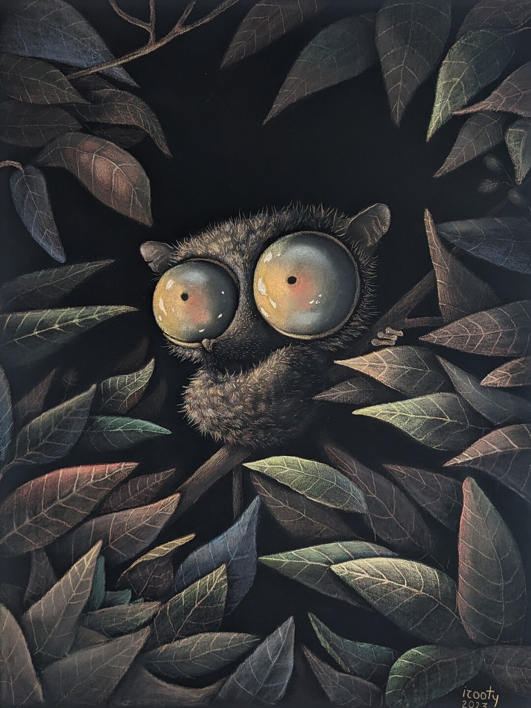 Original Tarsier Art for Living Room Tarsier Painting for Wall Decor ...