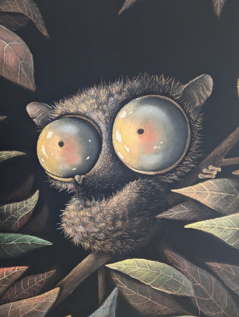 Original Tarsier Art for Living Room Tarsier Painting for Wall Decor ...