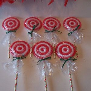Plastic Canvas Candy Cane Christmas Lollipop Ornament / Gift Tag ...