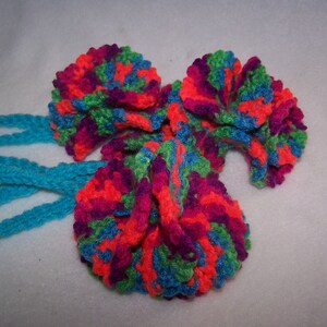 Luggage Tag Identifier Crocheted With Ties**backpacks**totes**sports ...