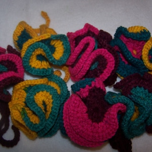 Luggage Tag Identifier Crocheted With Ties**backpacks**totes**sports ...