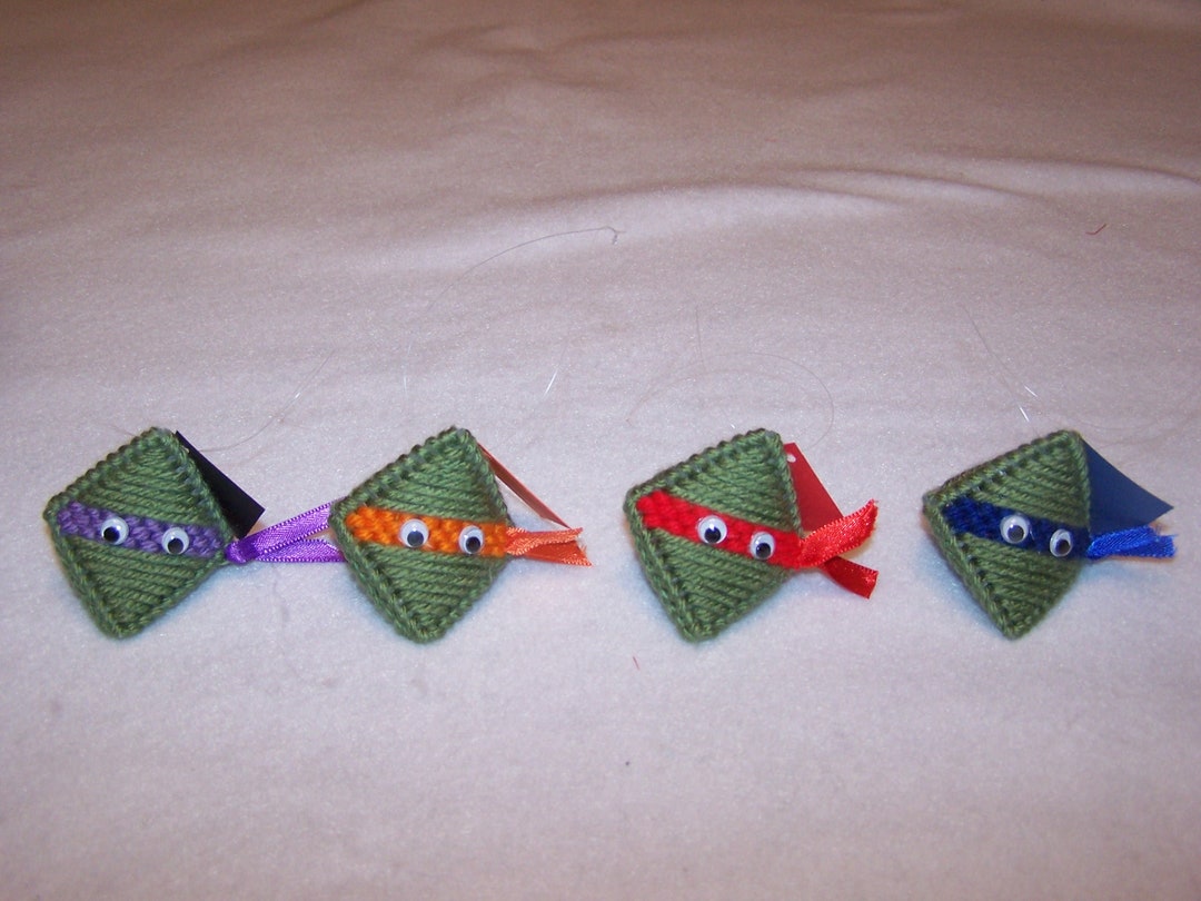 Turtle Ninja Handmade Party Favor/ornament/ Gift Tag "squeeze My Cheeks ...