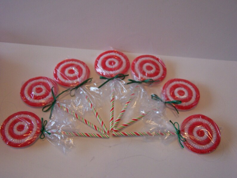 Plastic Canvas Candy Cane Christmas Lollipop Ornament / Gift | Etsy