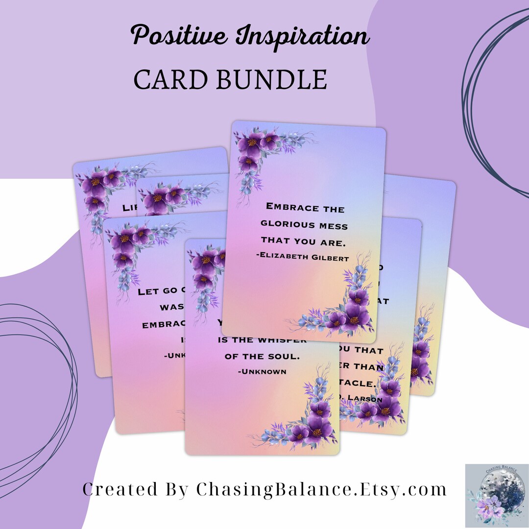 Printable Inspirational Quote Cards | Motivational Print and Cut Cards ...