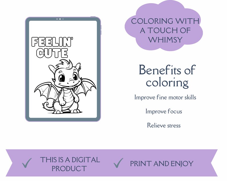 Cute Dragon Coloring Pages | Printable Cute Dragon Designs for Kids of ...