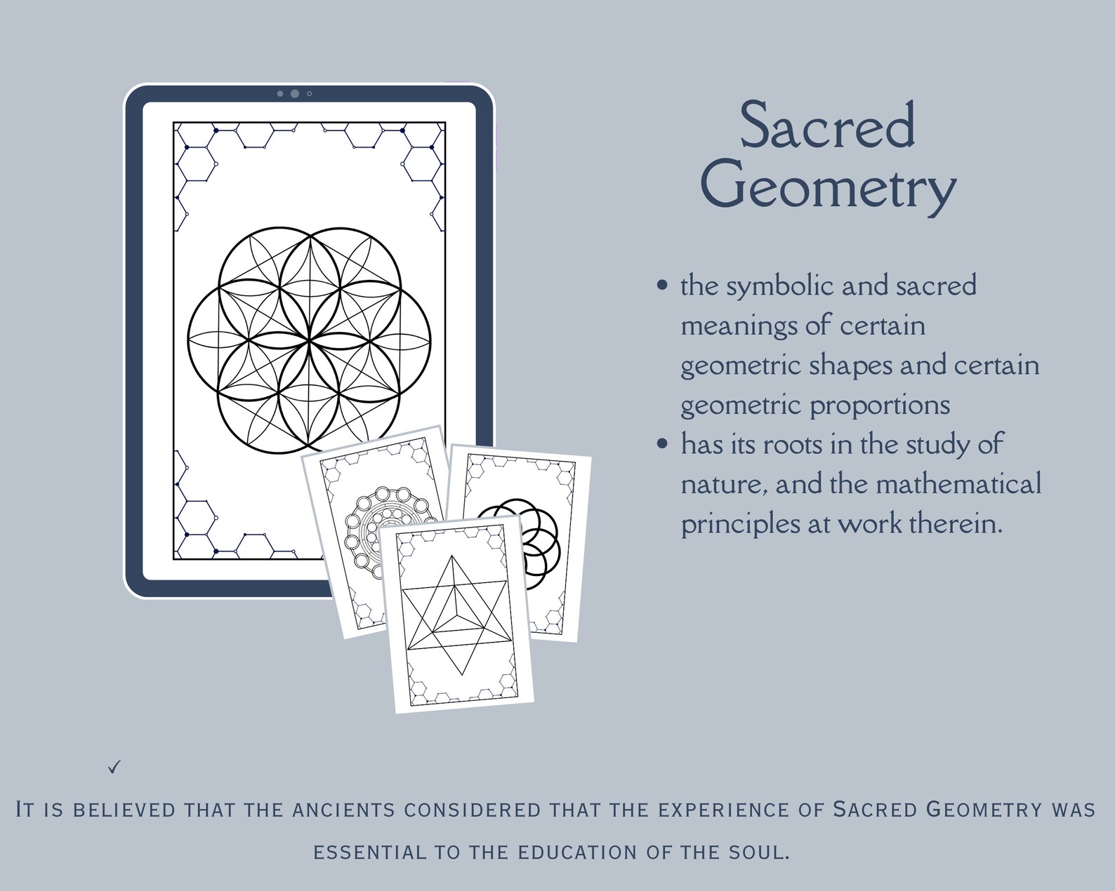 Sacred Geometry Coloring Pages: Digital Download | Geometric Patterns ...