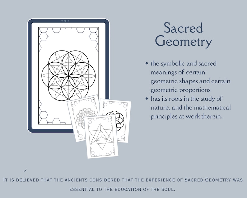 Sacred Geometry Coloring Pages: Digital Download | Geometric Patterns ...