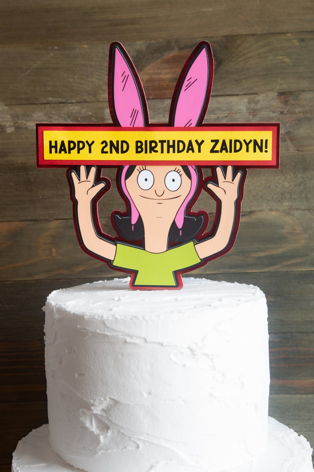 Louise Belcher Cake Topper Bob's Burgers Birthday - Etsy