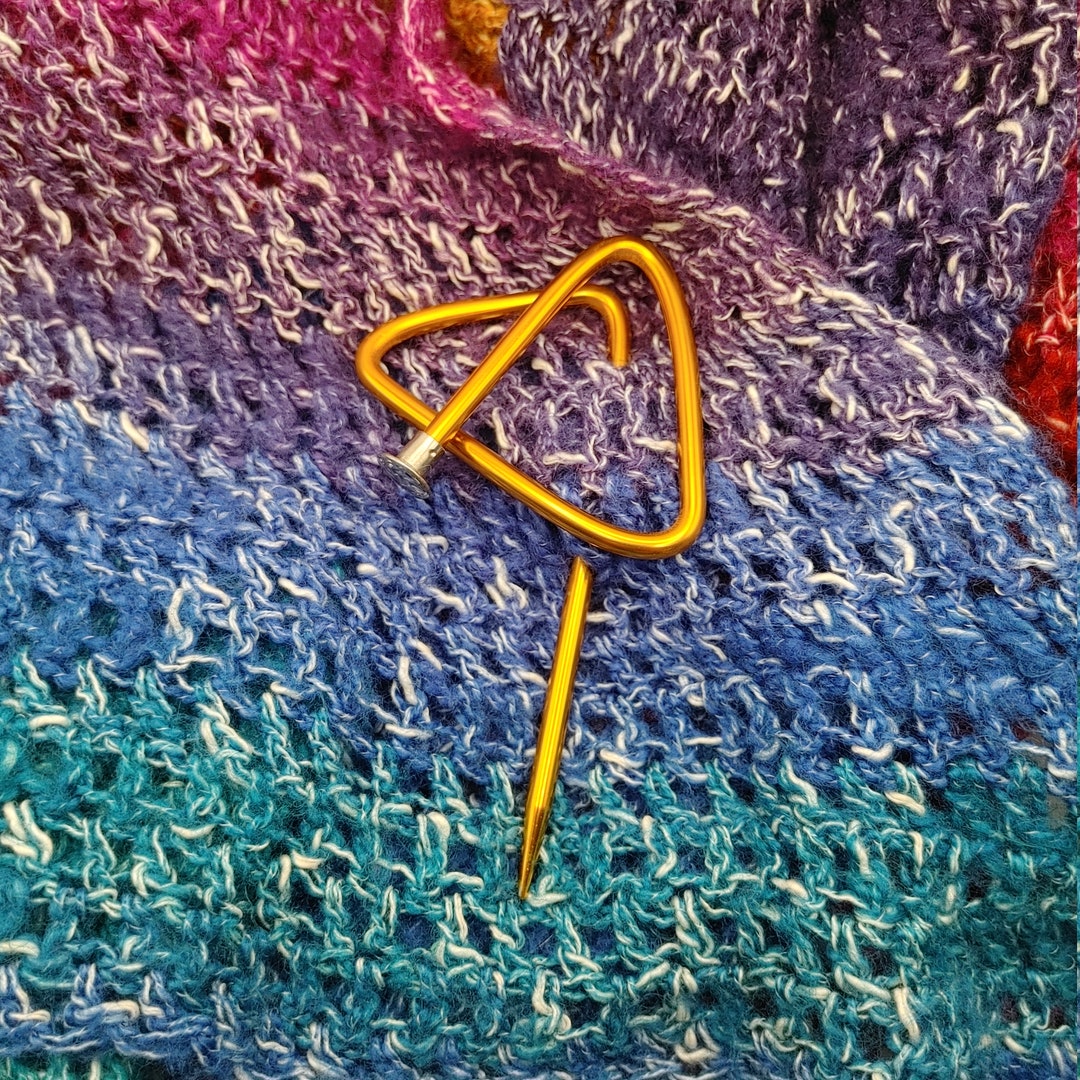 Upcycled Knitting Needle Shawl Pin - Etsy