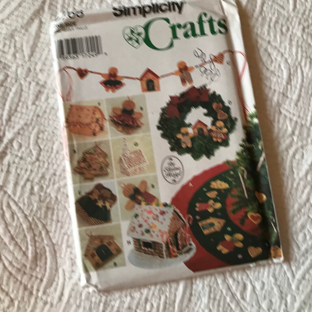 UNCUT!! Simplicity Crafts Sewing Pattern 9768 No Sew Tree Topper ...