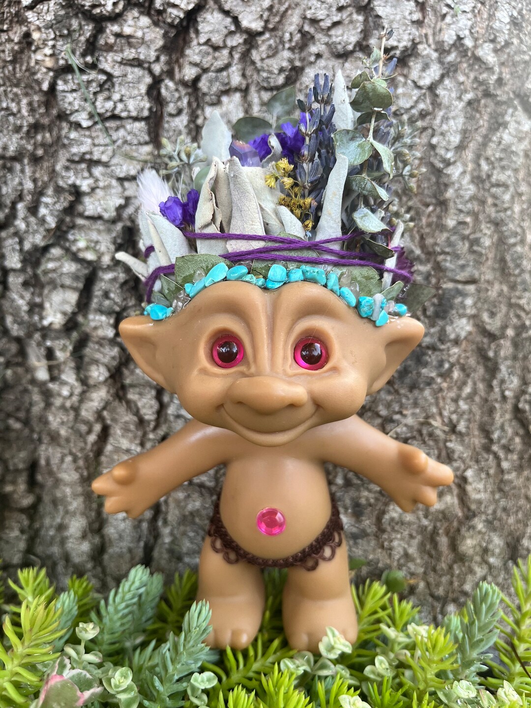 Super Bloom Dried Flower Bouquet Troll - Etsy