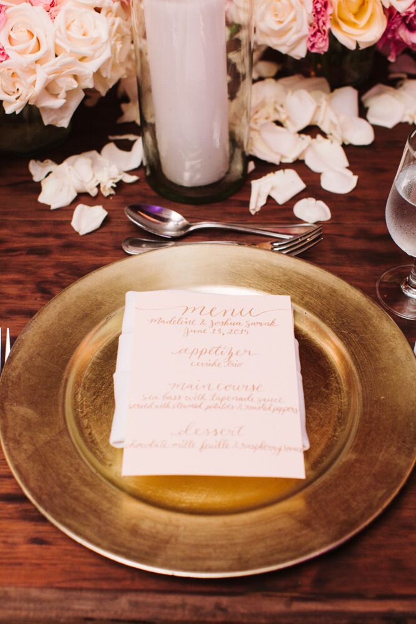 Custom Calligraphy Menu Card - Etsy