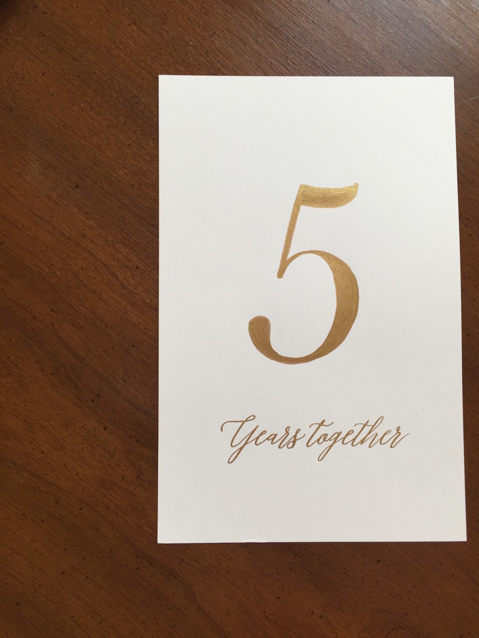 Custom Calligraphy Table Numbers - Etsy