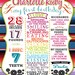 Colorful Fiesta Birthday Board on Foam Board Rainbow Birthday Board ...