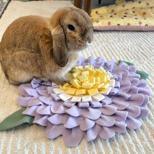 Purple Flower Snuffle Mat for Rabbits, Guinea Pigs, Dogs and Other Pets ...
