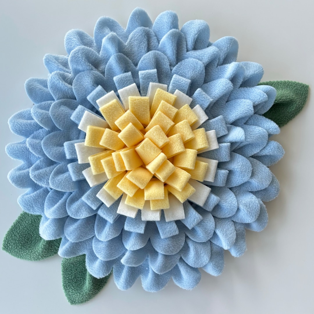 Blue Flower Snuffle Mat for Rabbits, Guinea Pigs, Dogs and Other Pets | Enrichment Toy ...