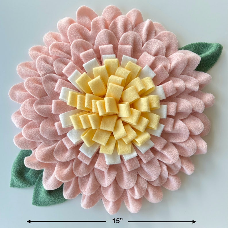 Pink Flower Snuffle Mat for Rabbits, Guinea Pigs, Dogs and Other Pets Enrichment Toy Foraging ...