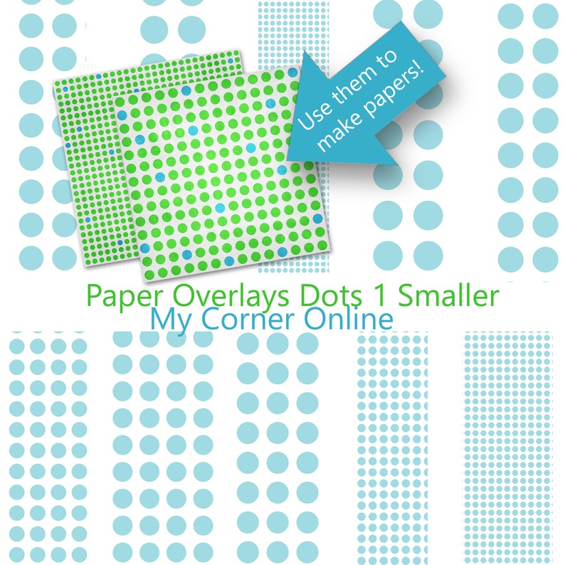 Background Paper Overlays Dots - Commercial Use - Etsy