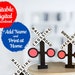 Railroad Sign Train Crossing Sign Rail Road Sign Train Birthday DIY ...
