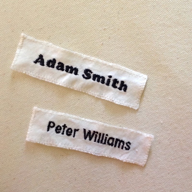 Clothing Sticker Name Tag - Etsy