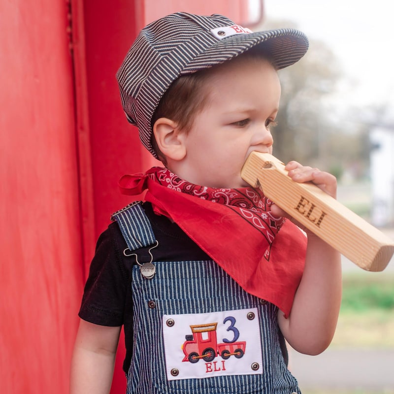 Toddler Train Overall - Etsy