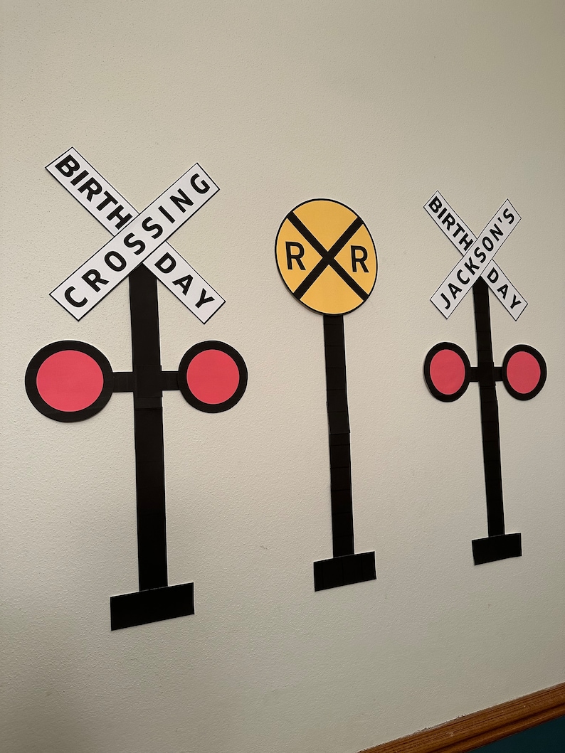 Birthday Crossing Sign Railroad Crossing Sign Personalized - Etsy