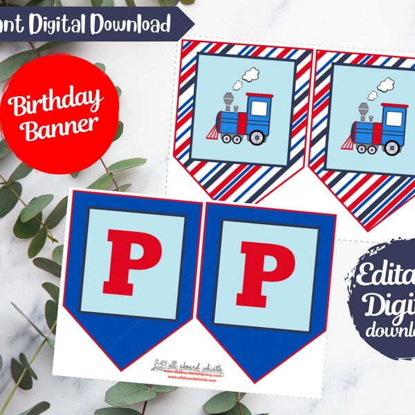 Train Banner - Etsy