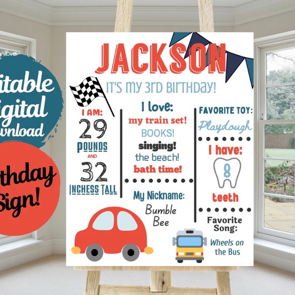 Transportation Birthday - Etsy