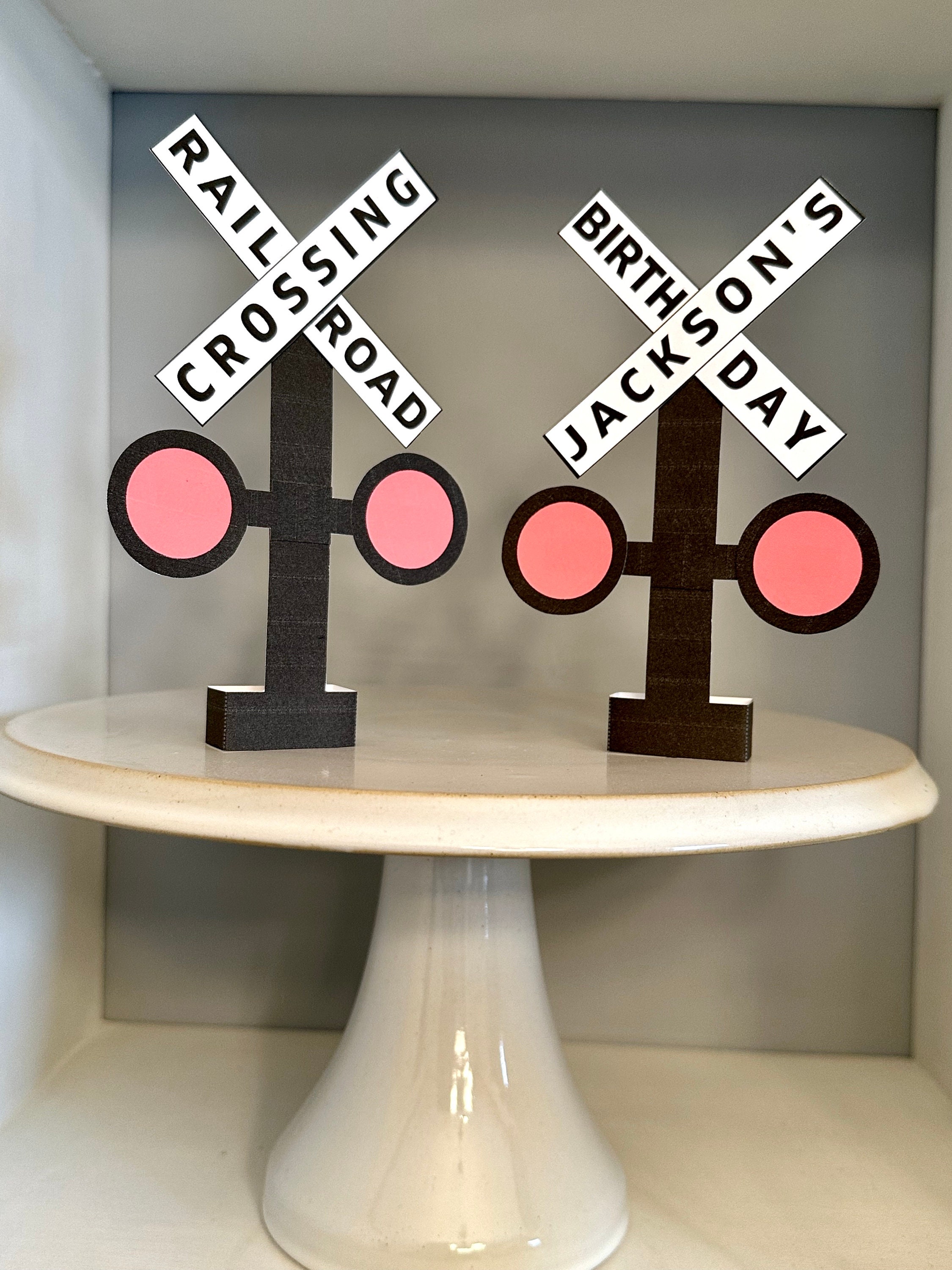 Personalized Birthday Crossing Sign Custom Railroad Crossing - Etsy