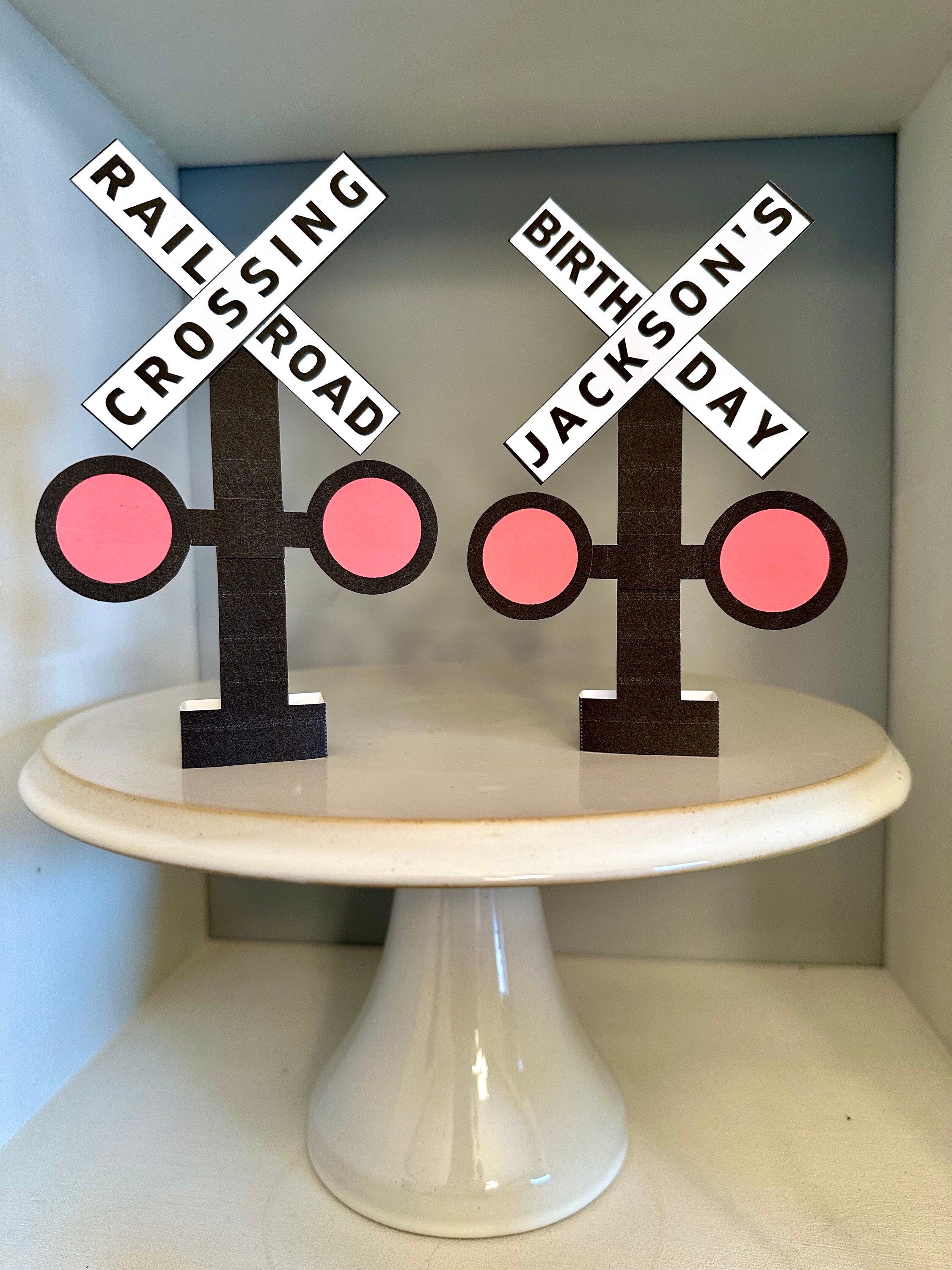 Personalized Birthday Crossing Sign Custom Railroad Crossing - Etsy